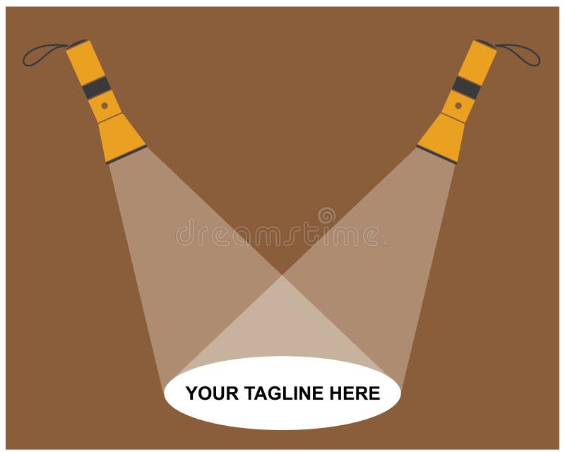 Flashlight Logo Vector Illustration Stock Vector - Illustration of ...