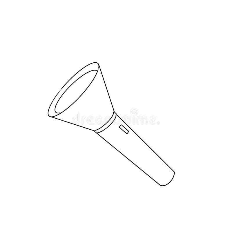 Flashlight stock illustration. Illustration of button - 283011896