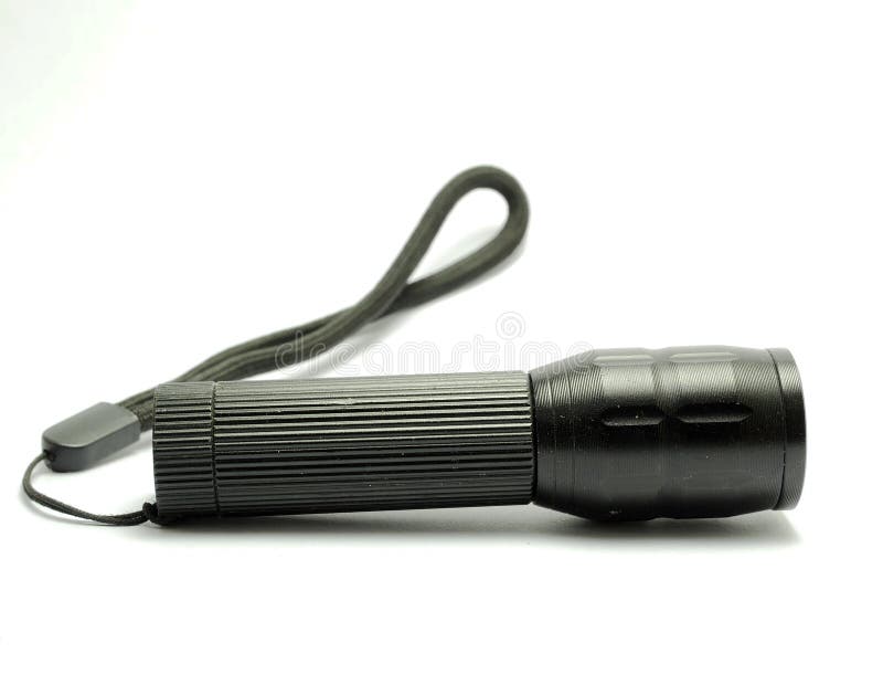 A Flashlight is a Portable Hand-held Electric Light. Stock Image ...