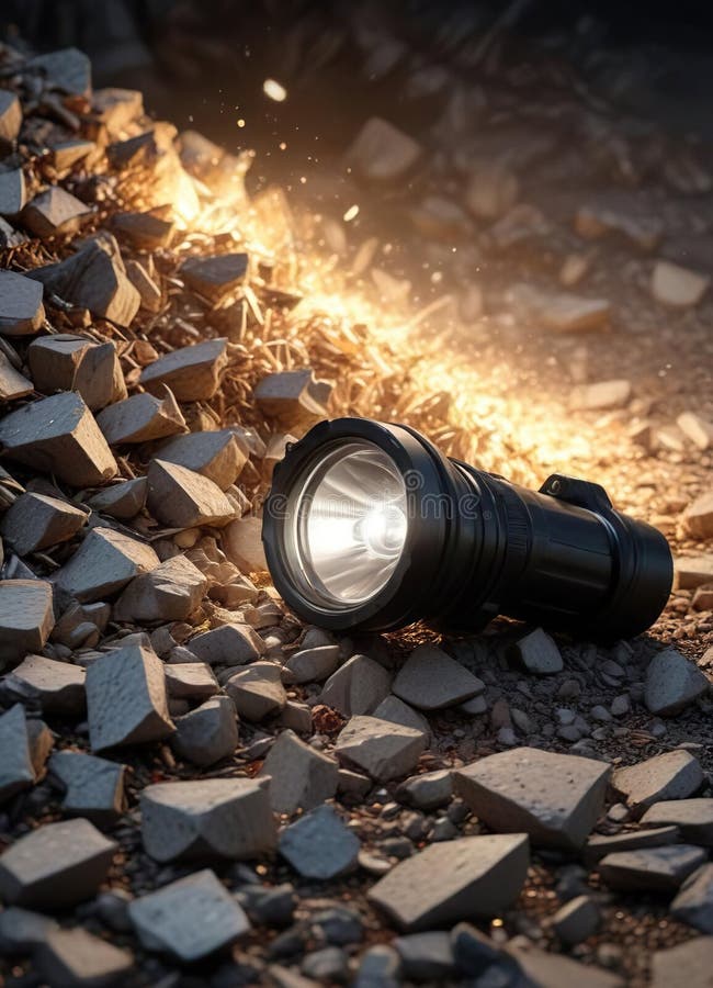 Illuminated Secrets - Flashlight Shining on Shredded Files and Crushed ...