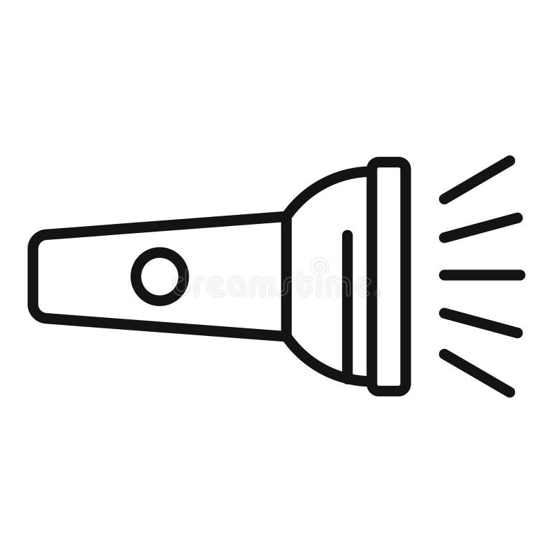 Flashlight Shining Object Stock Illustrations – 91 Flashlight Shining ...