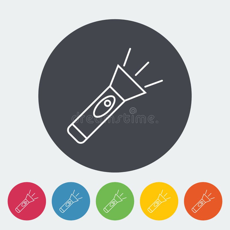 Flashlight stock vector. Illustration of electric, halogen - 93728526