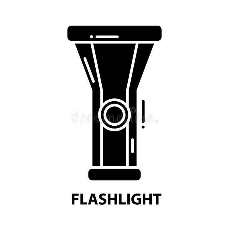 Spotlight Symbol Icon, Black Vector Sign with Editable Strokes, Concept ...