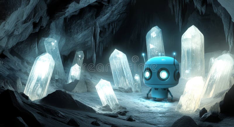 With a Flashlight in Tow, a Robot Ventures into a Crystal Cave on a ...