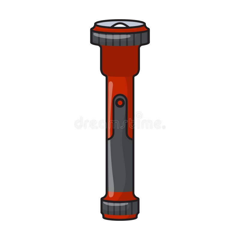 Flashlight Vector Icon.Color Vector Icon Isolated on White Background ...