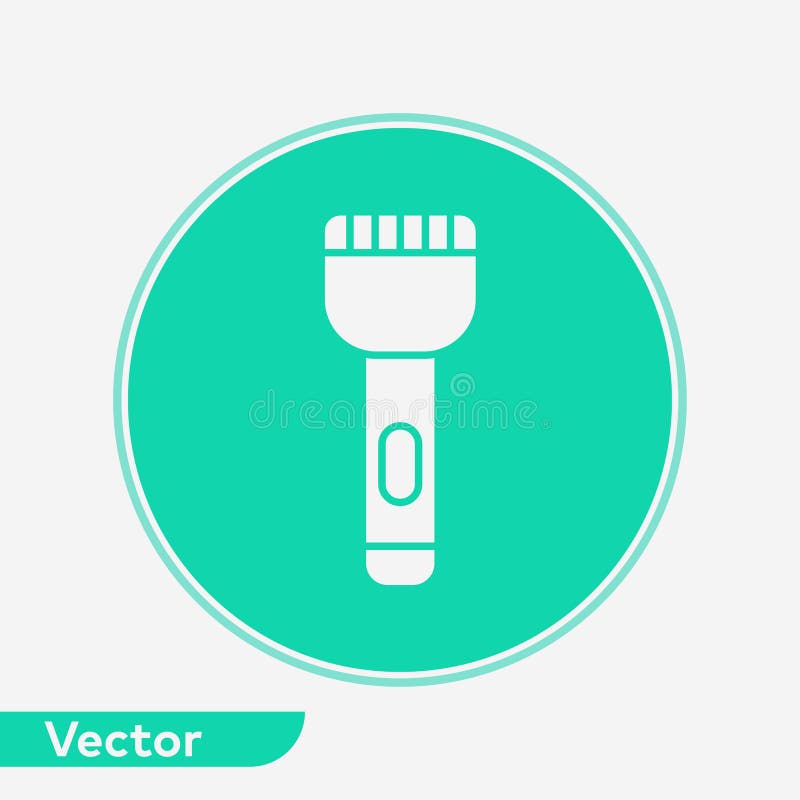Flashlight Vector Icon Sign Symbol Stock Illustration - Illustration of ...