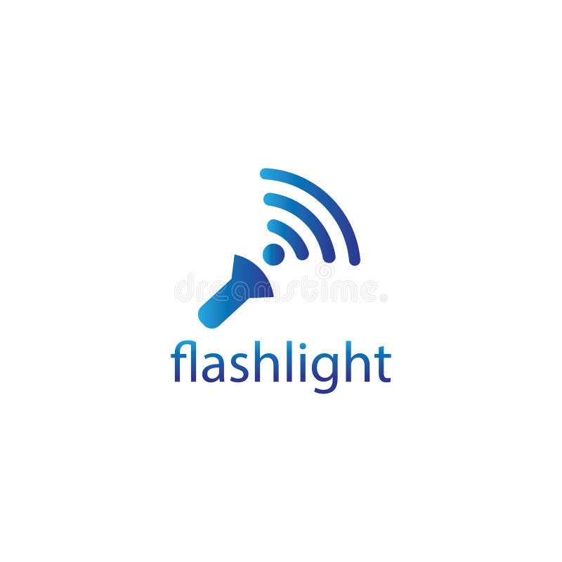 Flashlight Wifi Illustration Internet Logo Design Vector Stock Vector ...