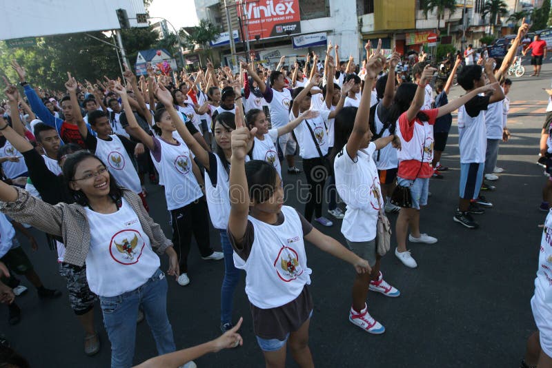 Flashmob editorial image. Image of culture, indonesia - 41998495