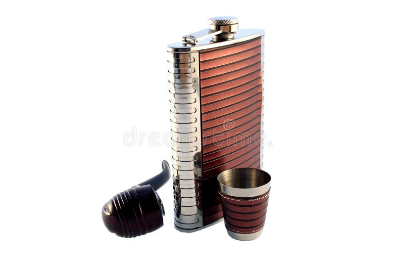 Flask stock photo. Image of alcohol, flask, smoking, drink - 14615328