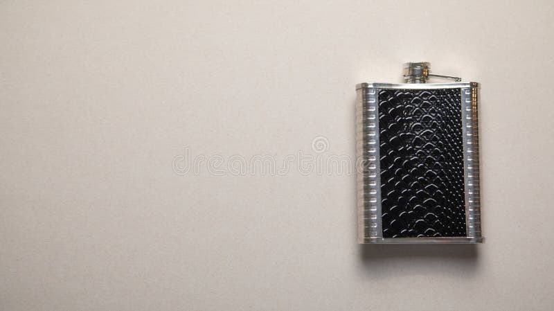Flask Alcohol Container. Drink Stock Illustration - Illustration of ...