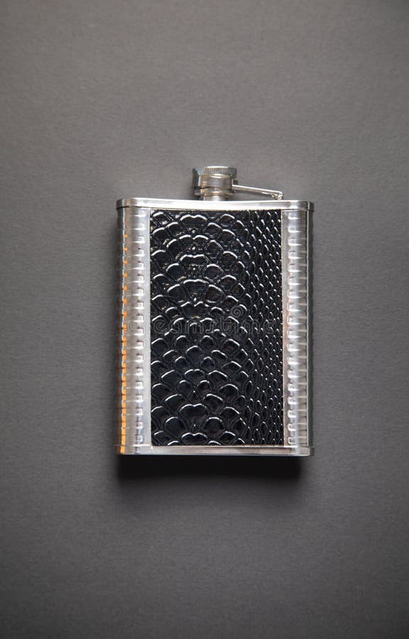 Flask Alcohol Container. Drink Stock Illustration - Illustration of ...