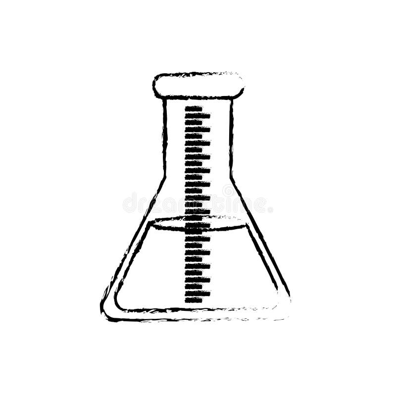 Flask chemistry lab stock illustration. Illustration of doodle - 82806425