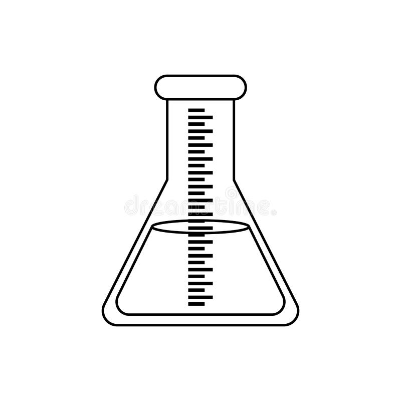 Flask chemistry lab stock illustration. Illustration of development ...