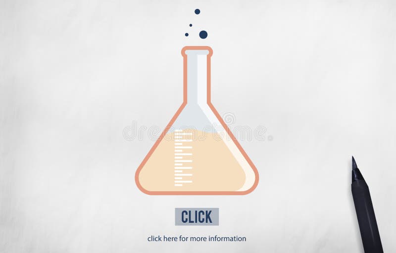 Flask Chemistry Science Experiment Lab Concept Stock Illustration ...