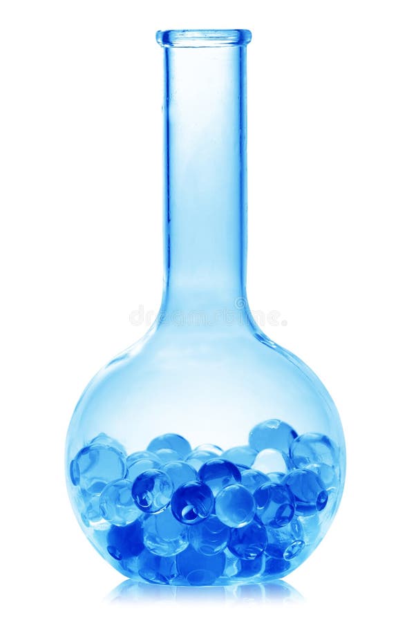 Flask with Solution stock photo. Image of piece, scientific - 4526150