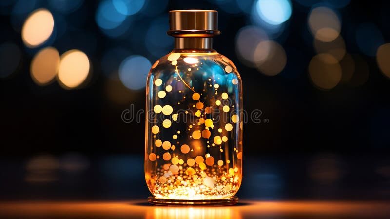 A Flask Filled with Twinkling Lights, Casting a Bewitching Glow and ...