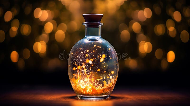 A Flask Filled with Twinkling Lights, Casting a Bewitching Glow and ...