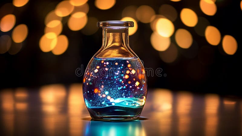 A Flask Filled with Twinkling Lights, Casting a Bewitching Glow and ...