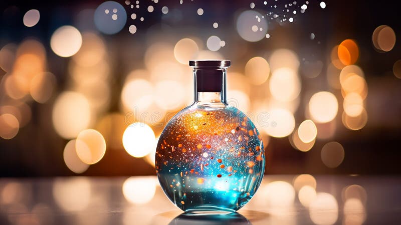 A Flask Filled with Twinkling Lights, Casting a Bewitching Glow and ...
