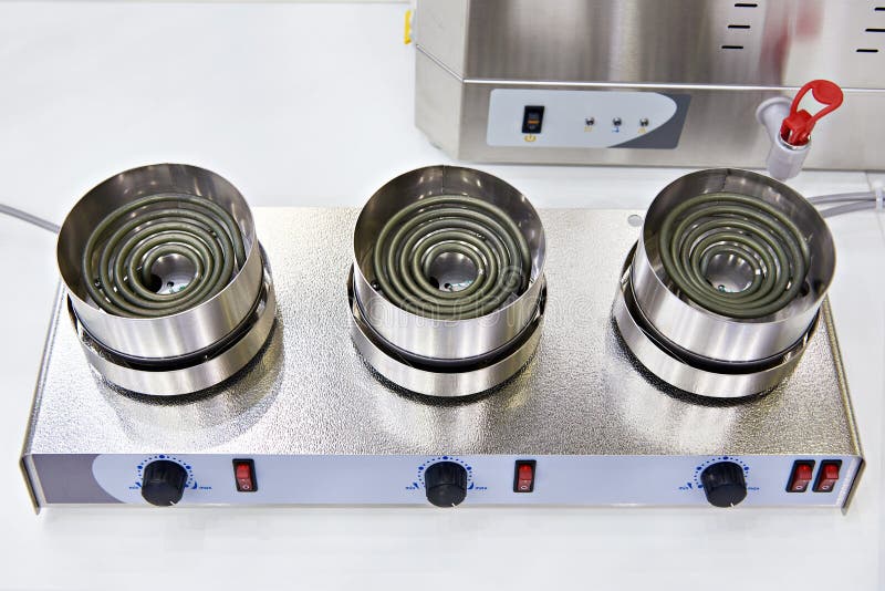 Flask Heaters Chemical Laboratory Stock Image - Image of heater, sample ...