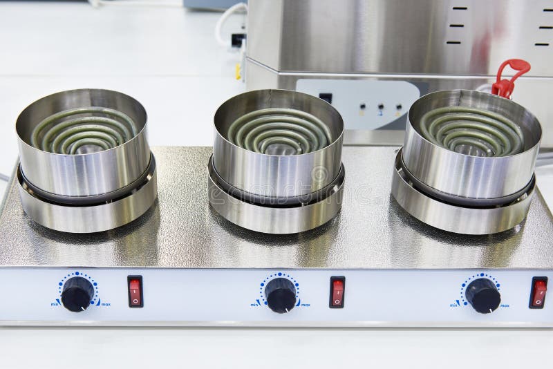 Flask Heaters Chemical Laboratory Stock Image - Image of research, test ...