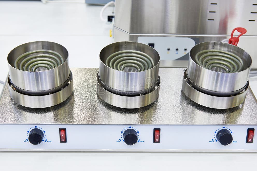 Flask Heaters Chemical Laboratory Stock Image - Image of research, test ...