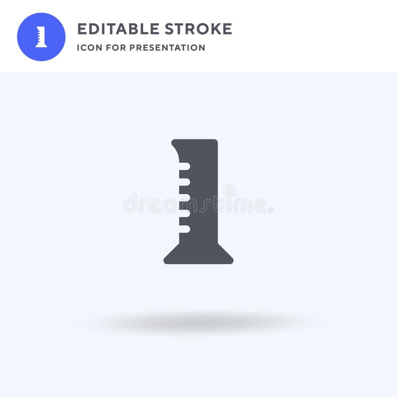 Flask Icon Vector, Filled Flat Sign, Solid Pictogram Isolated on White ...