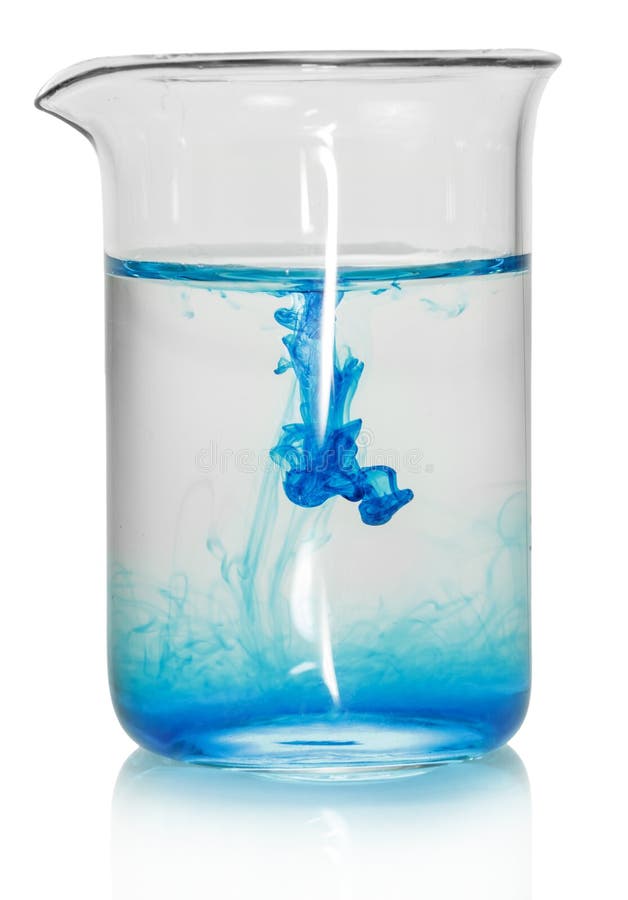 Flask with Chemistry Liquid Stock Photo - Image of design, laboratory ...