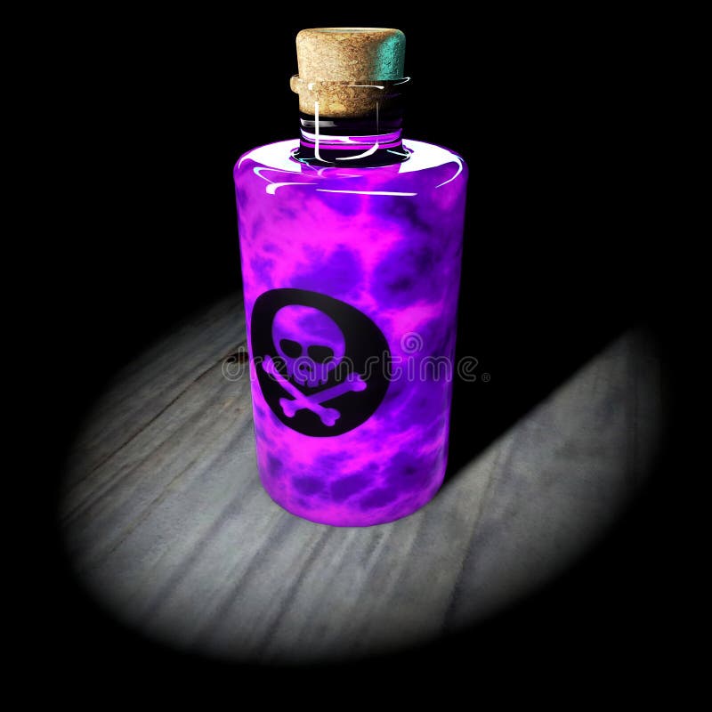 Flask of Poison, Container with Poisonous Liquid. Highly Dangerous ...