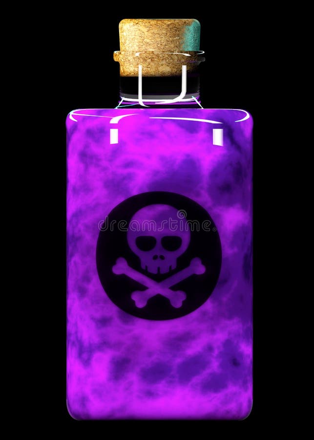 Flask of Poison, Container with Poisonous Liquid. Highly Dangerous ...