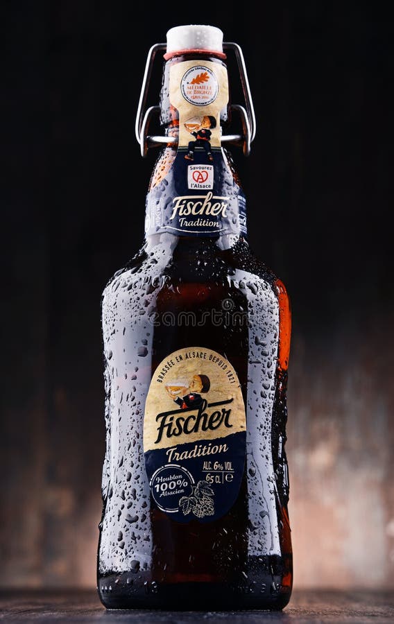 Flaska Av Fischer Traditionr öl Redaktionell Foto - Bild av heineken ...