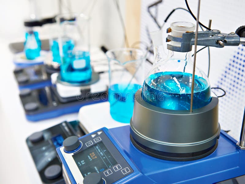 Magnetic stirrer on lab stock photo. Image of tube, science - 152797694