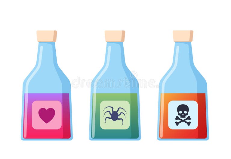 Poison Witch Bottles Stock Illustrations – 979 Poison Witch Bottles ...