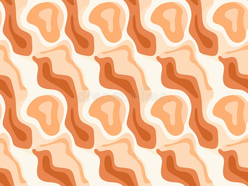 Flat Abstract Background in Soft Apricot Color Stock Illustration ...