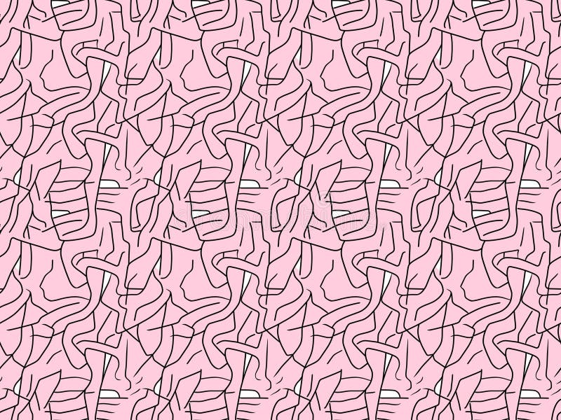 Flat Abstract Doodle Background Stock Illustration - Illustration of ...