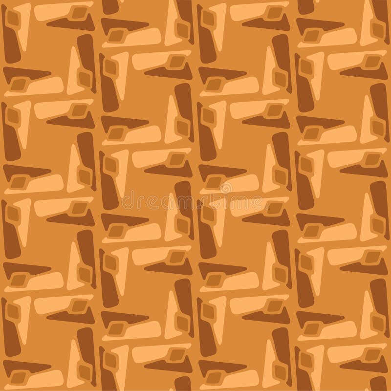 Flat Abstract Seamless Pattern in Retro Style To Decorate Any Surfaces ...
