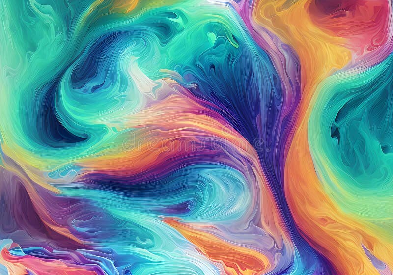 Flat Abstract Waves on Contrasted Paper Background. Stock Illustration ...