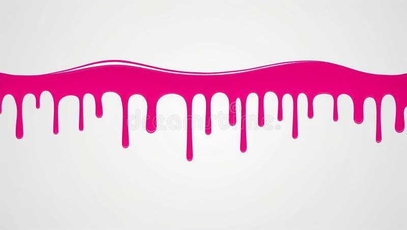 Flat Aesthetic Linear Dripping Pink Paint on White Bac Ai Generated ...