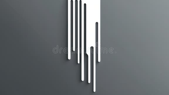 Flat Aesthetic Linear Dripping White Paint on Grey Bac Ai Generated ...