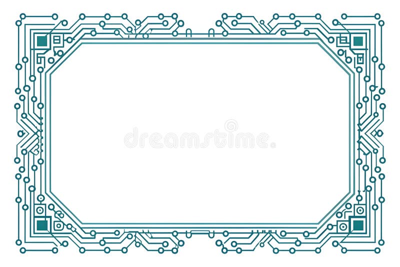 Flat Ai Driven Algorithmic Border Frame Concept As A Minimalistic Border Frame With Algorithmic