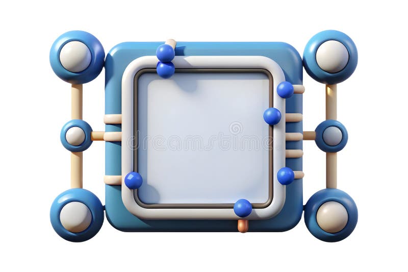 Flat Ai Driven Algorithmic Border Frame Concept As A Minimalistic Border Frame With Algorithmic