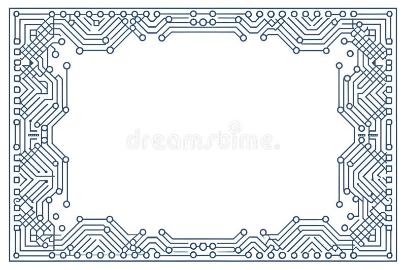 Flat Ai Driven Algorithmic Border Frame Concept As A Minimalistic Border Frame With Algorithmic