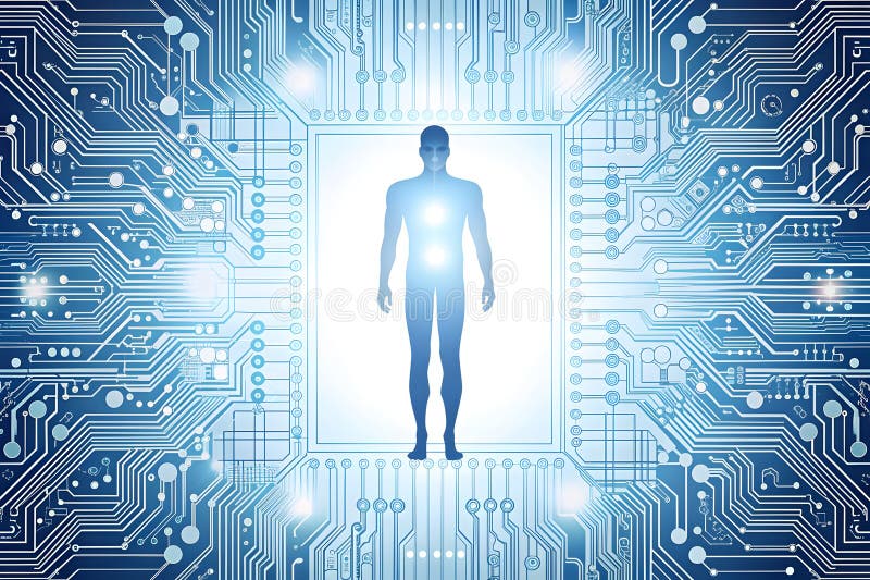 Flat AI Driven Human Centric Frame Concept As a Border Frame with Human ...