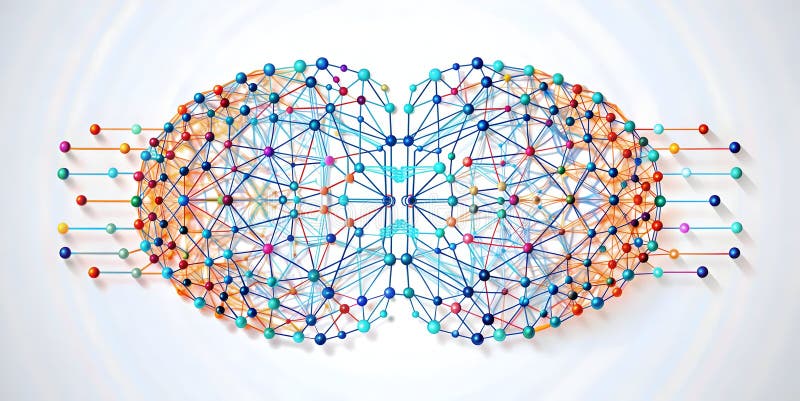 Flat Ai Driven Neural Network Elements Concept As Abstract Elements Representing A Neural