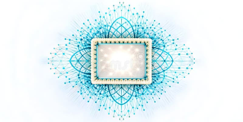 Flat Ai Driven Quantum Computing Frame Concept As A Minimalistic Border Frame With Quantum