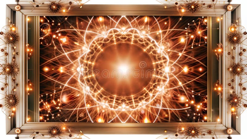 Flat AI Driven Quantum Computing Frame Concept As a Minimalistic Border Frame with Quantum ...