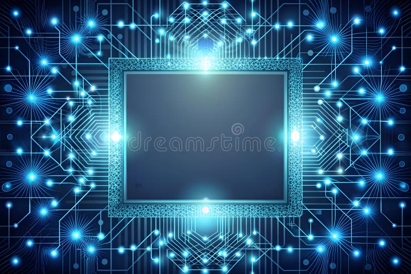 Flat Ai Driven Quantum Computing Frame Concept As A Minimalistic Border Frame With Quantum