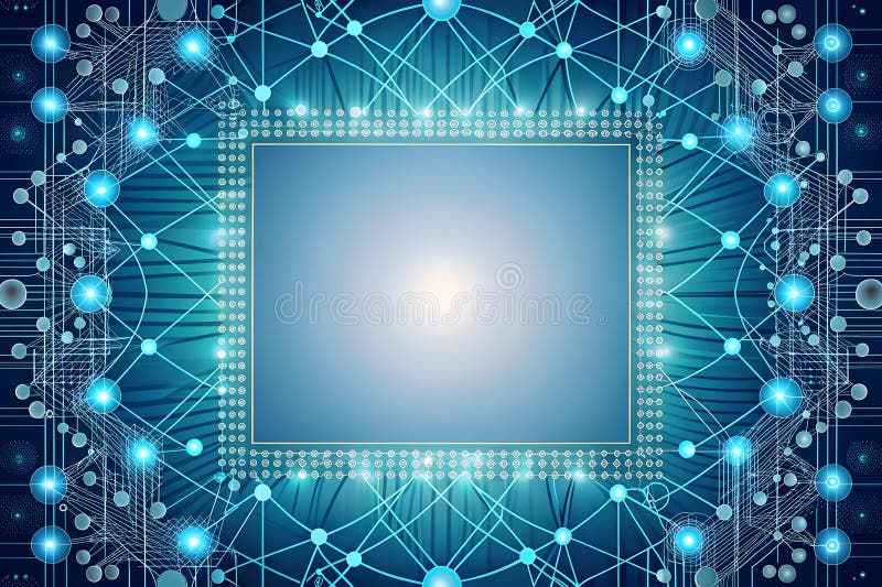Flat Ai Driven Quantum Computing Frame Concept As A Minimalistic Border Frame With Quantum
