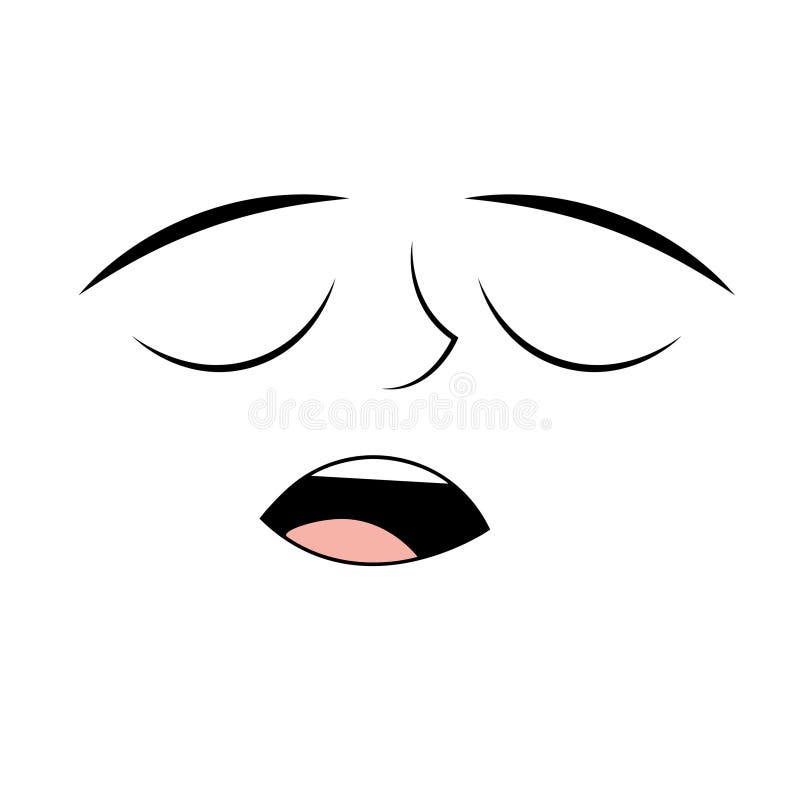 Flat Angry Expression Emote Avatar Stock Vector - Illustration of ...