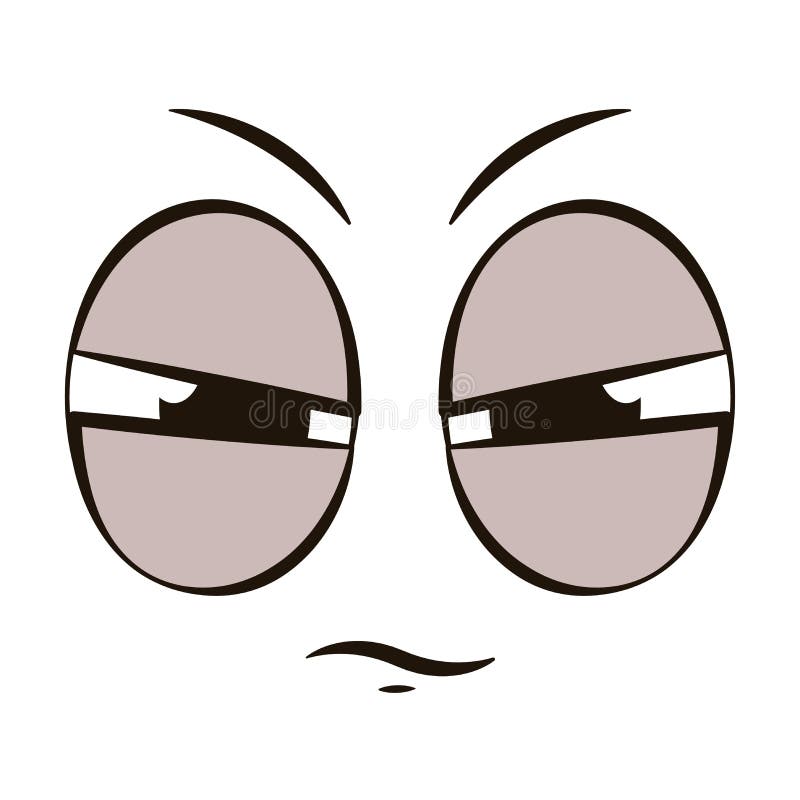 Flat Angry Expression Emote Avatar Vector Stock Vector - Illustration ...